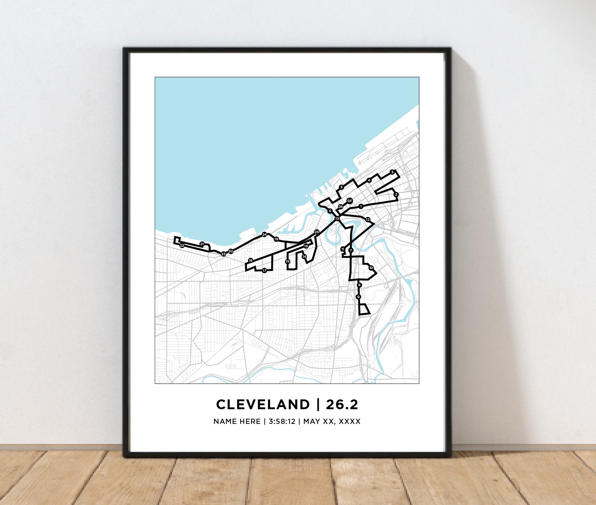 Cleveland 26.2 Marathoner Course Map – The Thrill of the Race